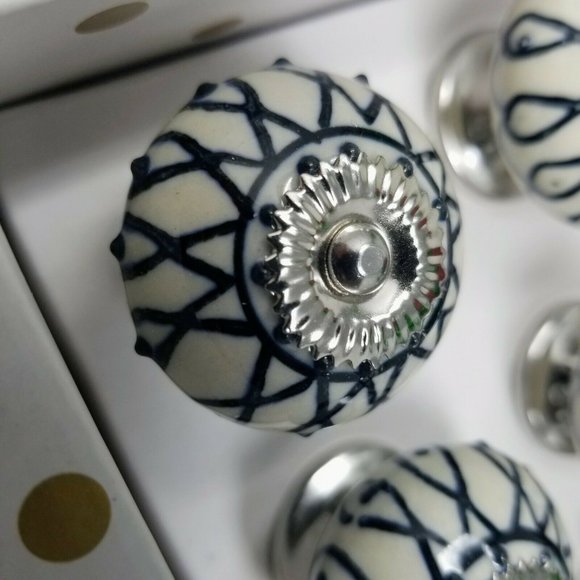 Casa Decor | Storage & Organization | Casa Decor Ceramic Blue Drawer Cabinet Pulls Knobs 2 ...